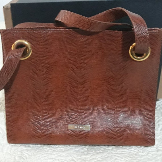 Vintage Desmo Snake Skin Crossbody Shoulder Handbag M… - Gem