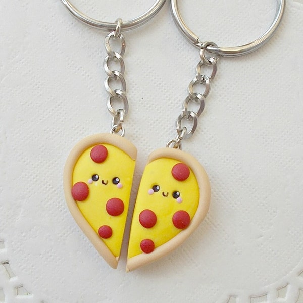 Pizza Keychain - Etsy