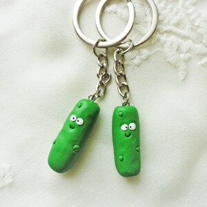 Pickle Dill Keychain - Cute Mini Dill Pickle - Funny Best Friend Gift ...