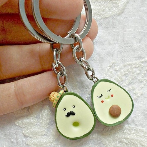 Avocado Keychain Avocado Best Friends Gift BFF Avocado Cute - Etsy