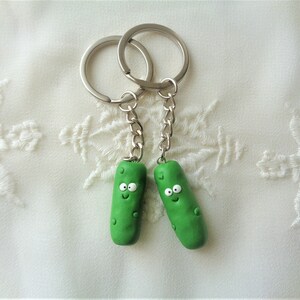 Pickle Dill Keychain - Cute Mini Dill Pickle - Funny Best Friend Gift ...