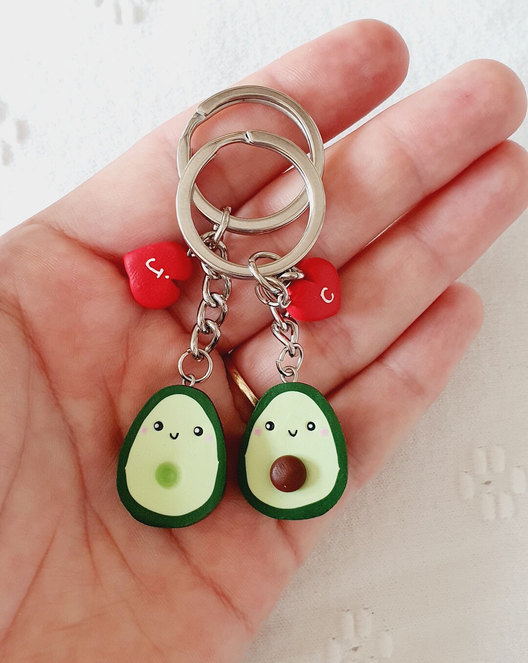 Best Friend Gifts - Avocado Keychains -avocado Valentines Day Keychain ...