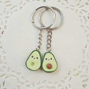 Avocado Keychain - Best Friend Keychain Avocado - Gift for Best Friends ...