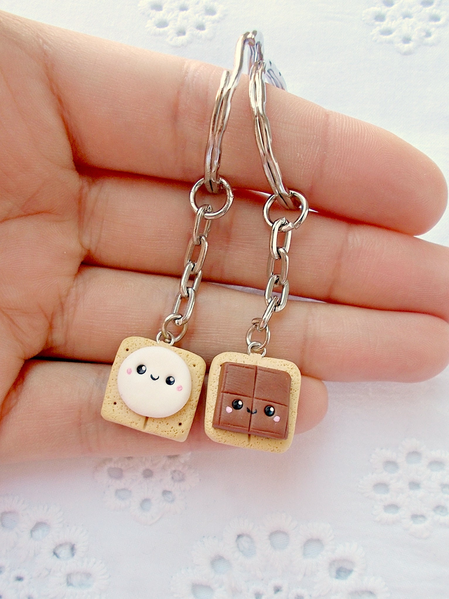 S'mores Best Friend Keychains Christmas Gift Idea Best - Etsy