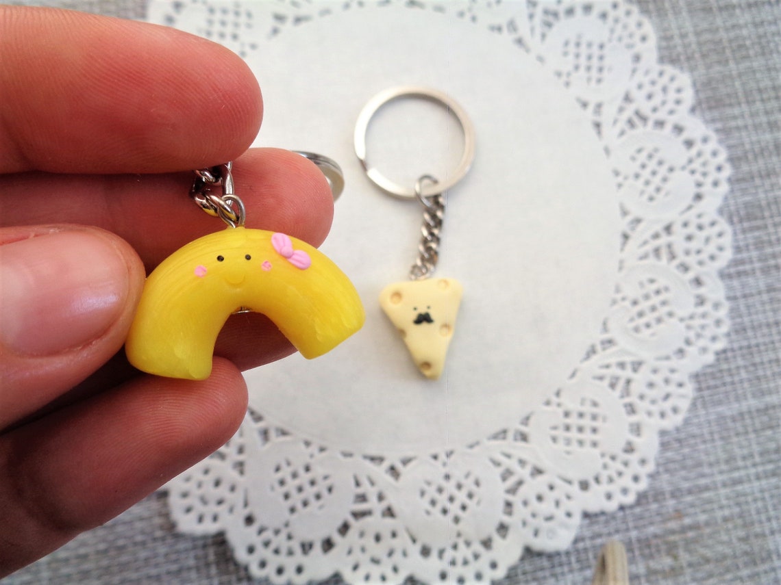 Mac and Cheese Keychain valentines Day Gift Christmas Gift - Etsy