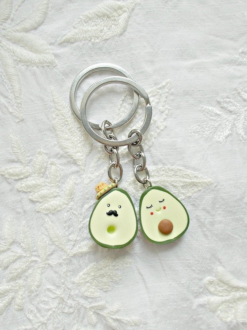 Avocado Keychain Avocado Best Friends Gift BFF Avocado Cute - Etsy