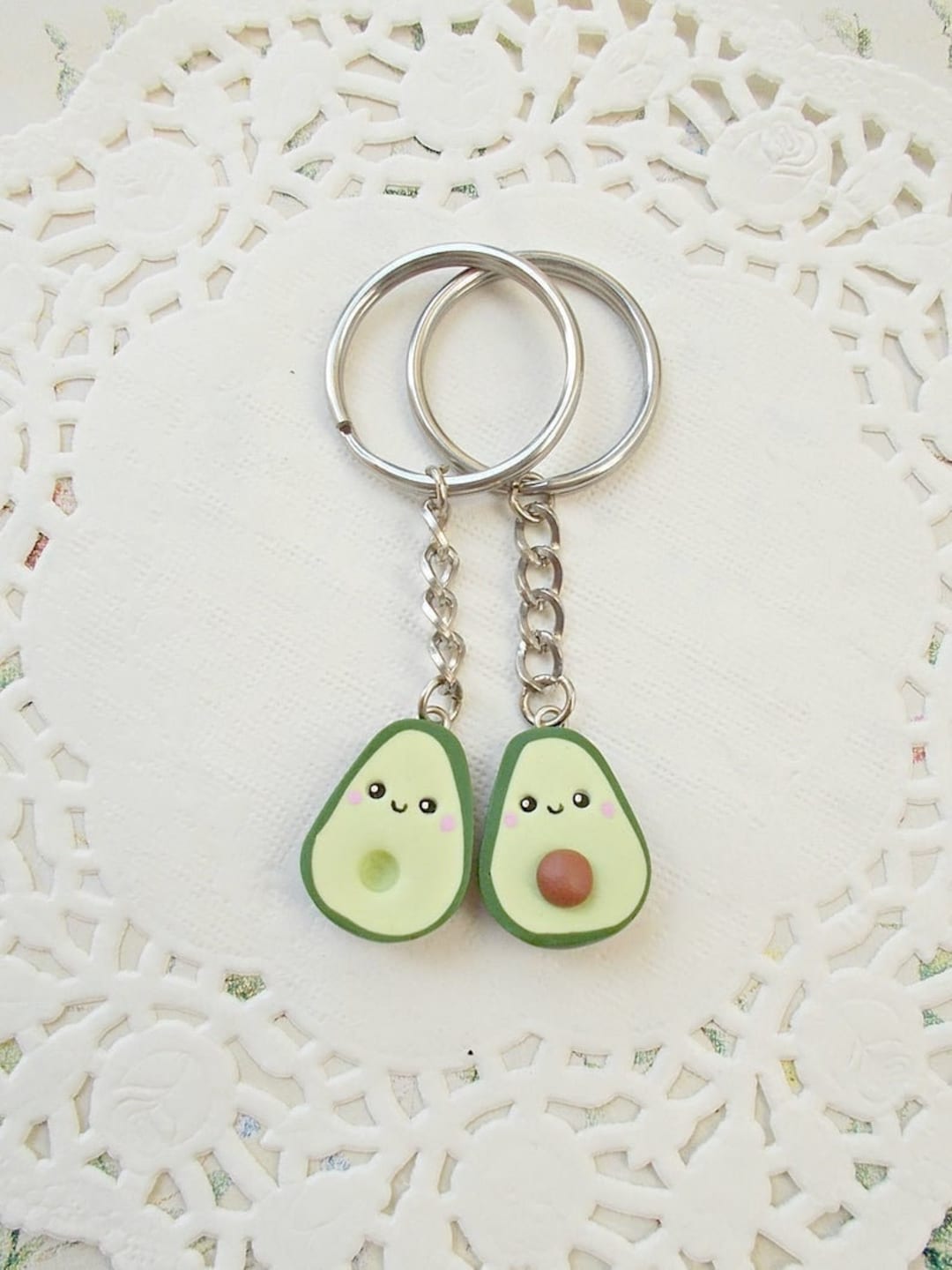 Avocado Keychain - Best Friend Keychain Avocado - Gift for Best Friends ...