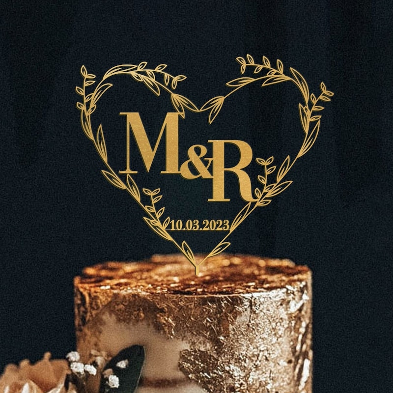 Gold Cake Topper - Etsy