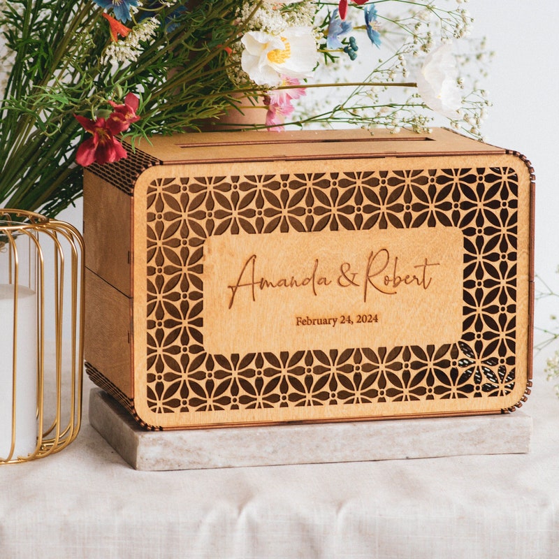 Wedding Card Box Rustic - Etsy
