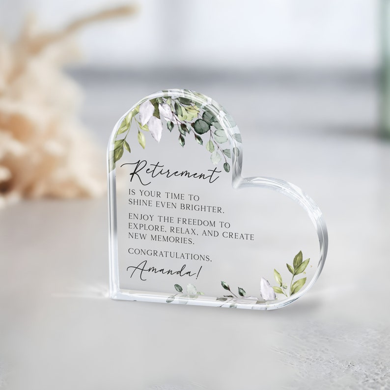 Personalized Retirement Gift, Retirement Acrylic Plaque, Retirement ...