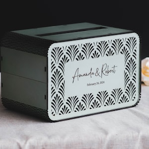 Wedding Card Box, Wedding Card Box With Slot, Wedding Box for Cards ...