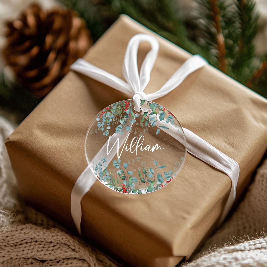 Personalized Christmas Gift Tags, Holiday Gift Tags, Custom Name ...