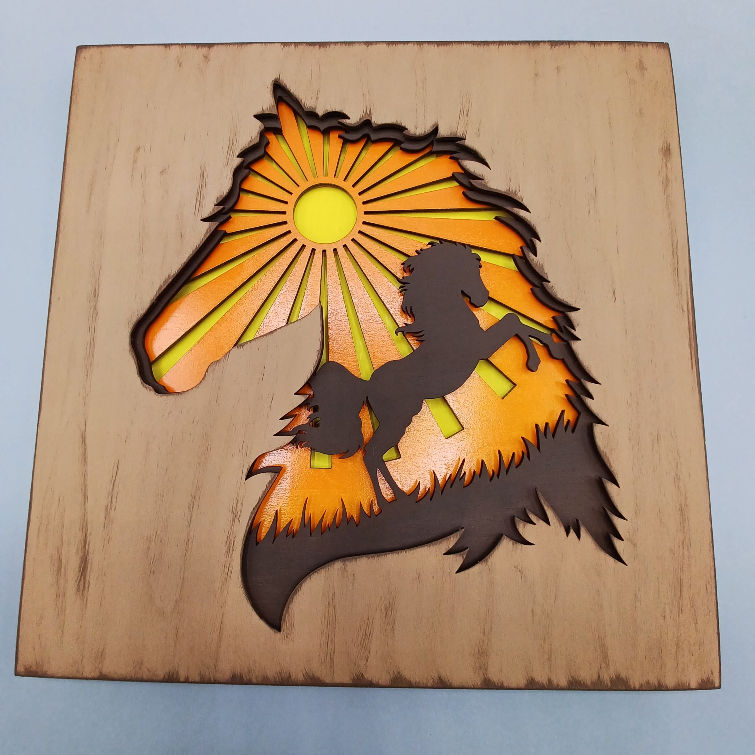Horse Shadow Box, Horse Layered Design, Horse Gifts, Pony Wall Hanger ...