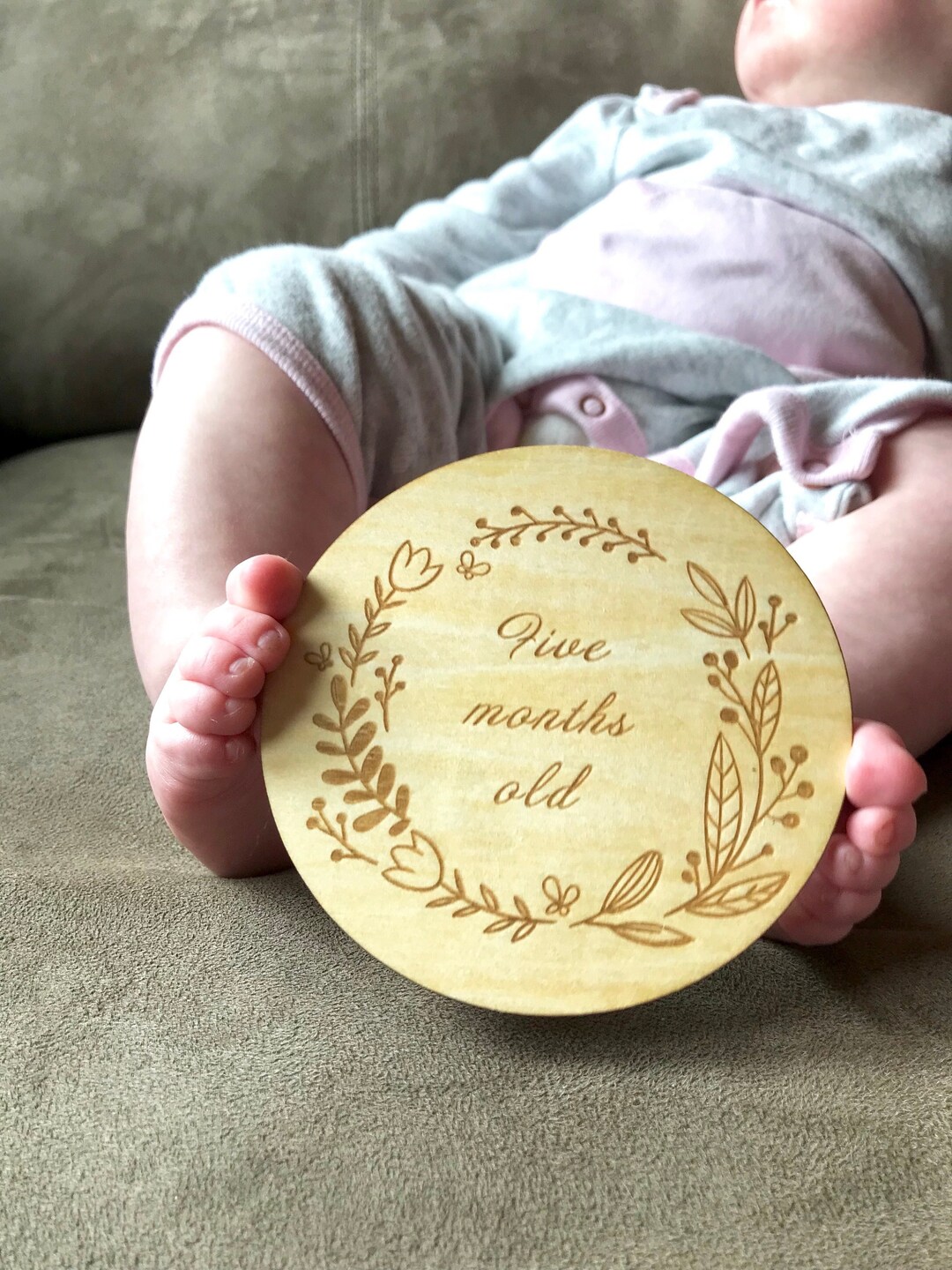 Floral Wooden Milestone Set - Etsy