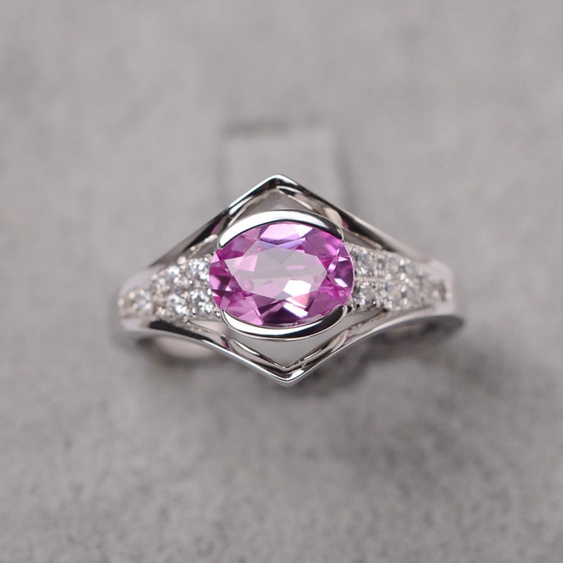 Pink Stone Ring - Etsy