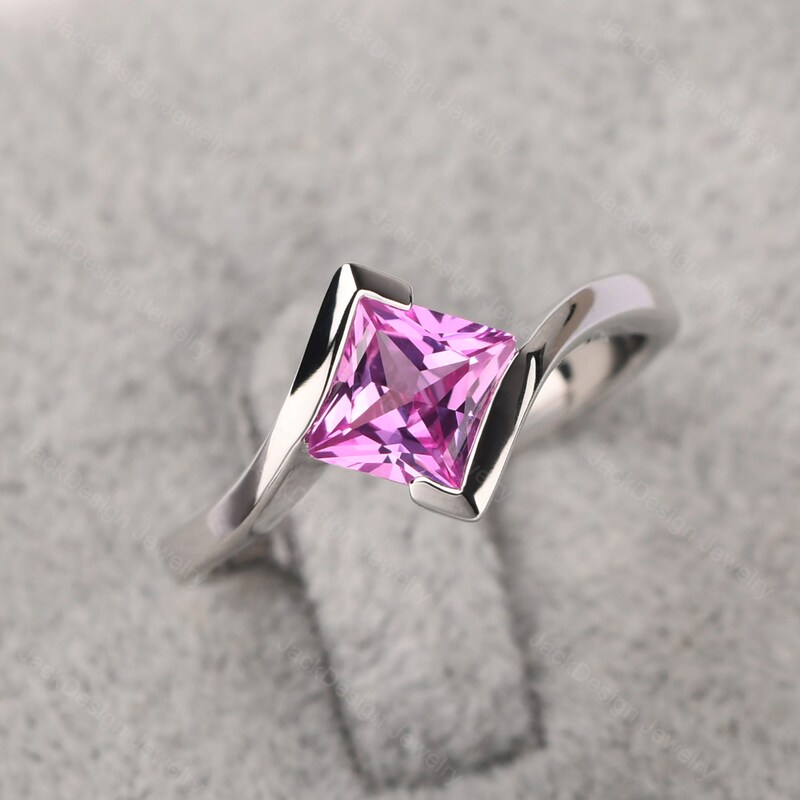 Pink Sapphire Ring - Etsy
