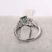Freeform Emerald Ring Sterling Silver Multi Stone 5 Stone - Etsy