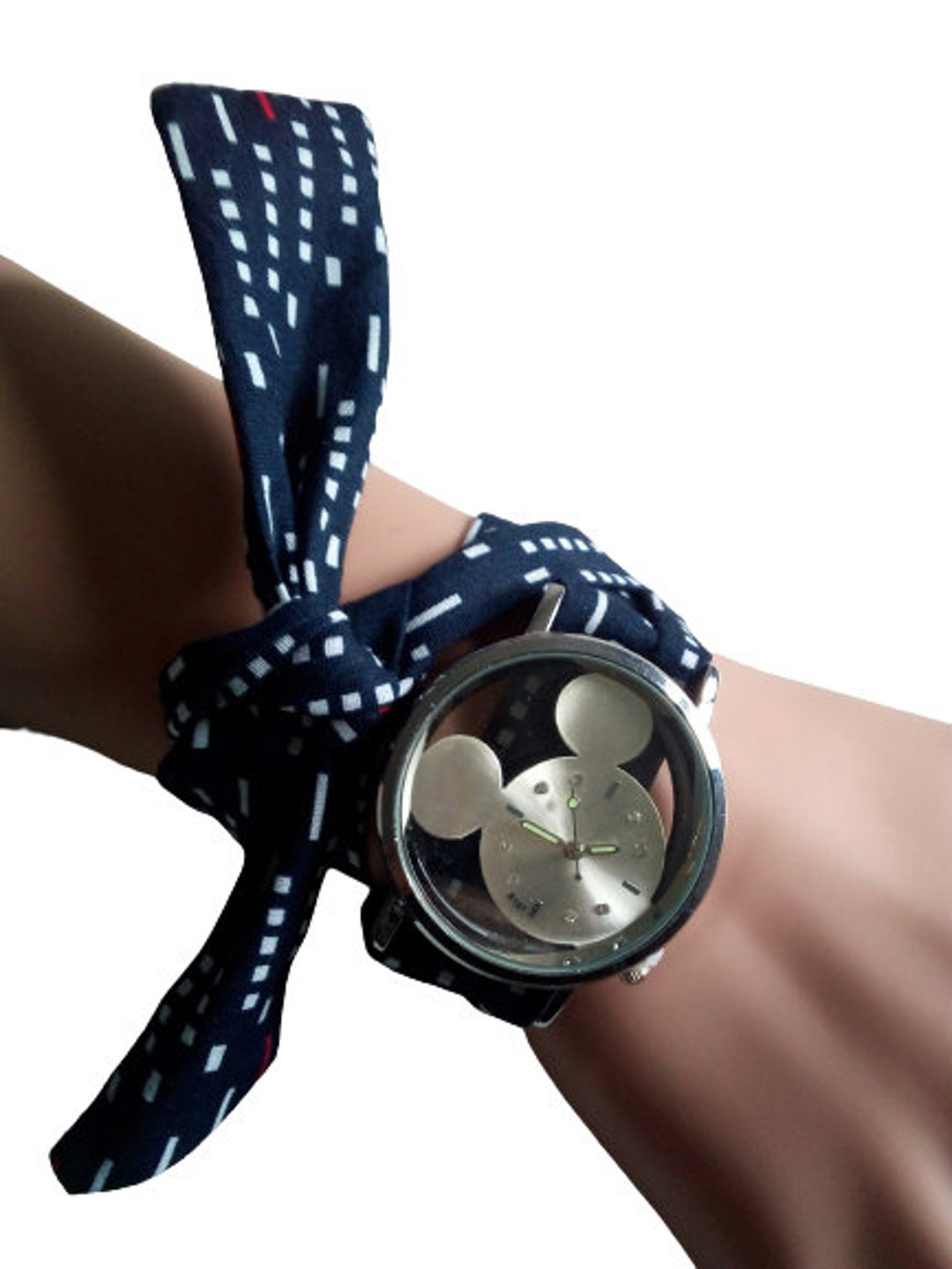 Mickey Mouse Watch With Interchangeable Strap. Silver Gray - Etsy