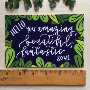 Amazing, Beautiful, Fantastic Soul Mini Print/postcard - Etsy