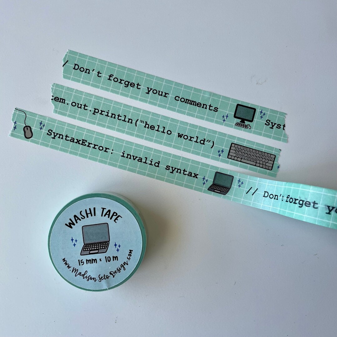 Computer Science - Washi Tape - Etsy