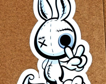 Peace Sign Bunny - Etsy