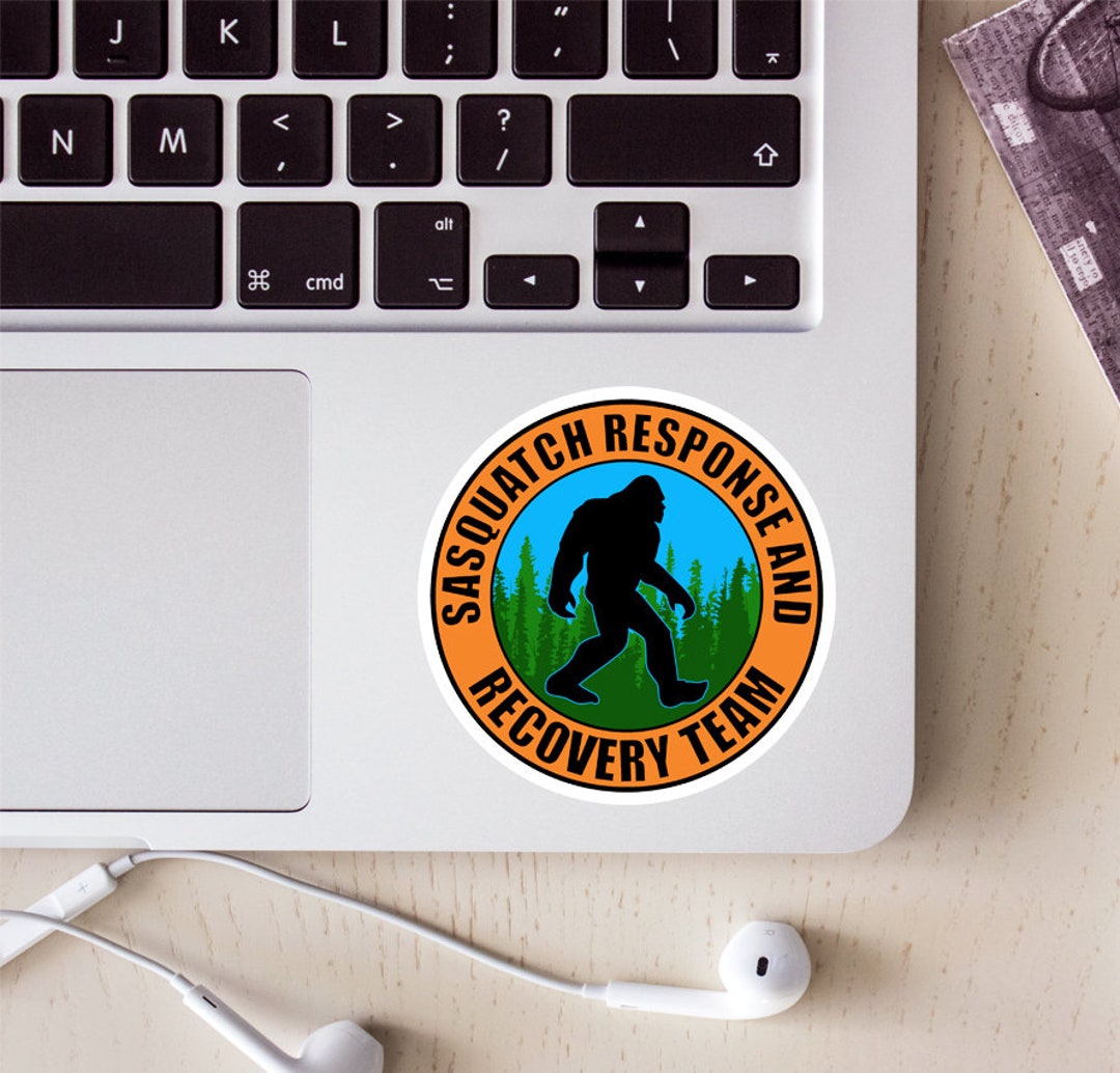 Sasquatch Response and Recovery Team Vinyl Sticker, Funny Sticker ...