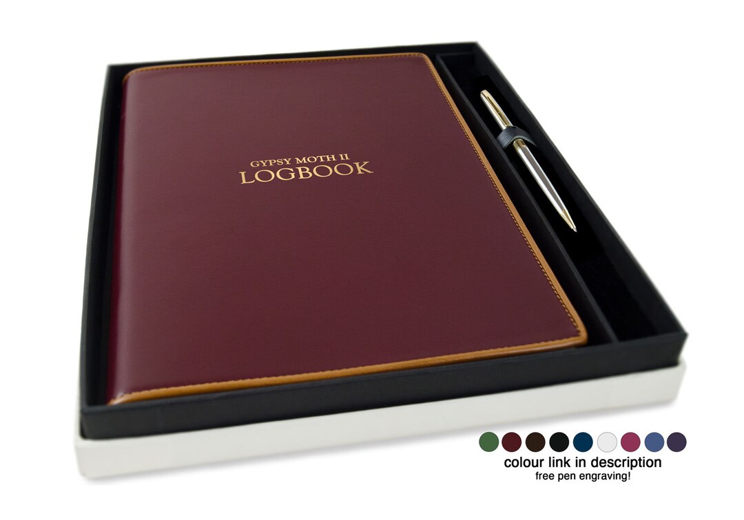 Cortona A4 Handmade Italian Leather Yacht Log Book, Sailing Journal ...