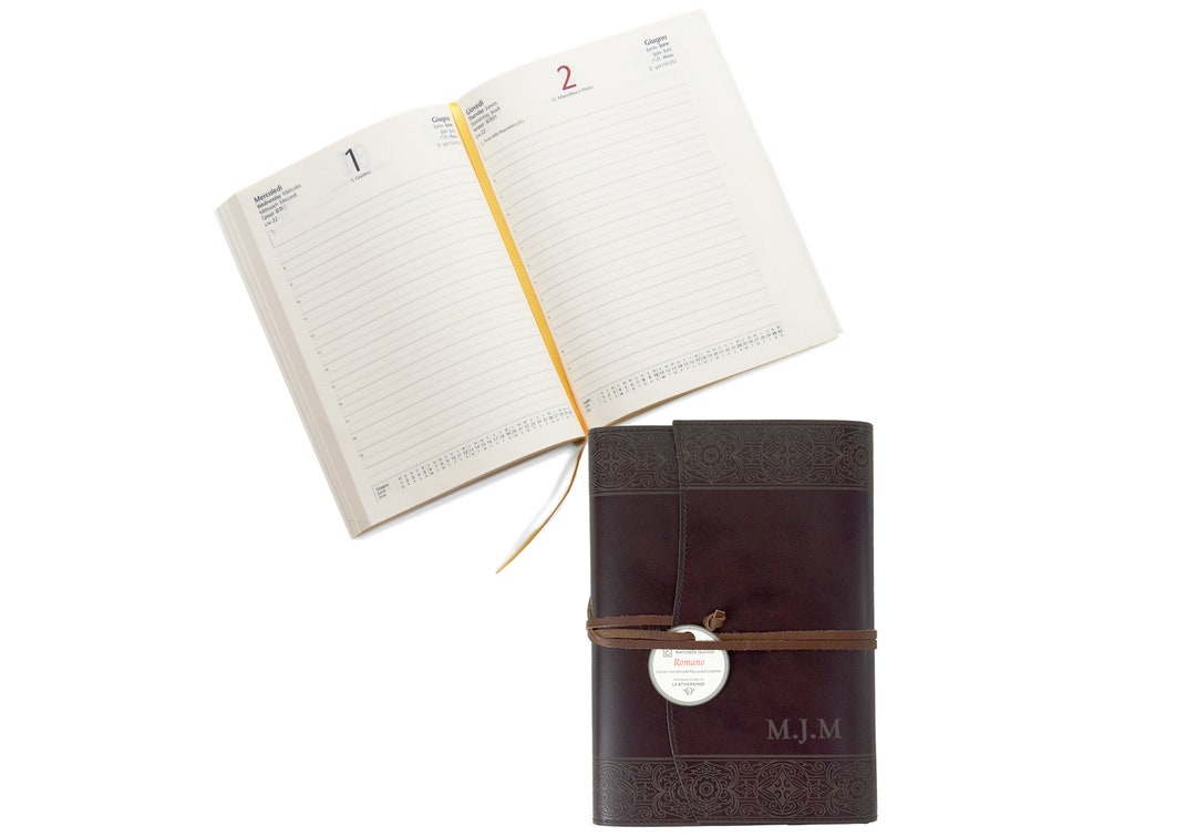 Maya A5 Planner 2026 Refillable Journal Handmade Italian Recycled ...