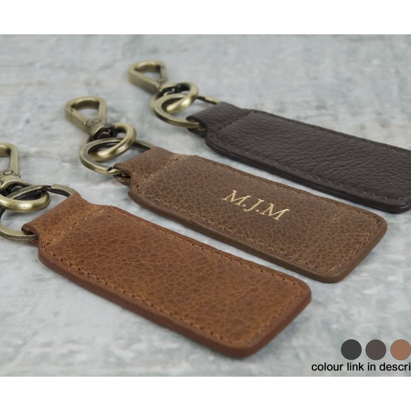 Leather Key Chain - Etsy