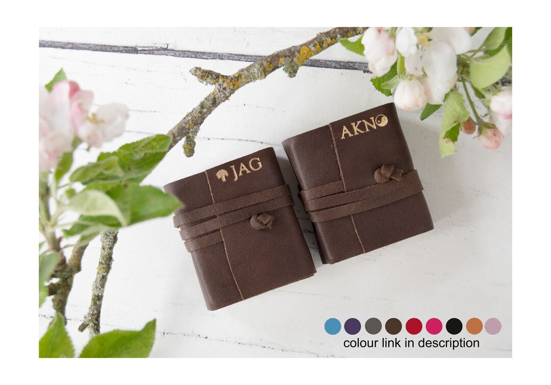 Capri Tiny Journal Handmade Italian Leather Chocolate, 250 Writing ...