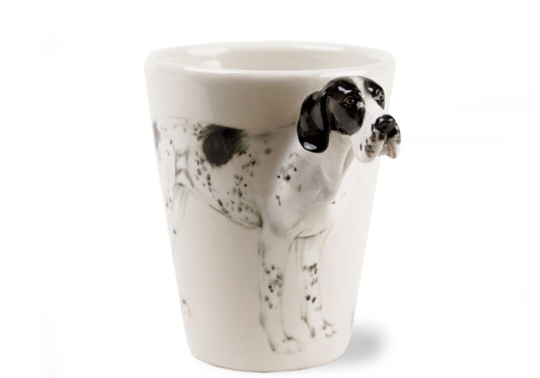 Blue Witch Pointer Handmade Coffee Mug 8oz White and Black 10cm X 8cm ...