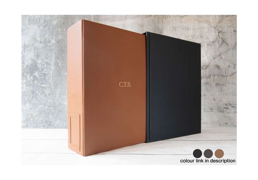 Envoy Handmade Leather Lever Arch Ring Binder A4 Includes Rigid Box ...