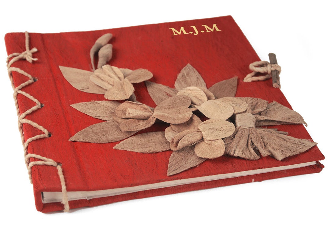 Flaura Handmade Photo Album Mini Natural, Vegan Leather Photo Album ...