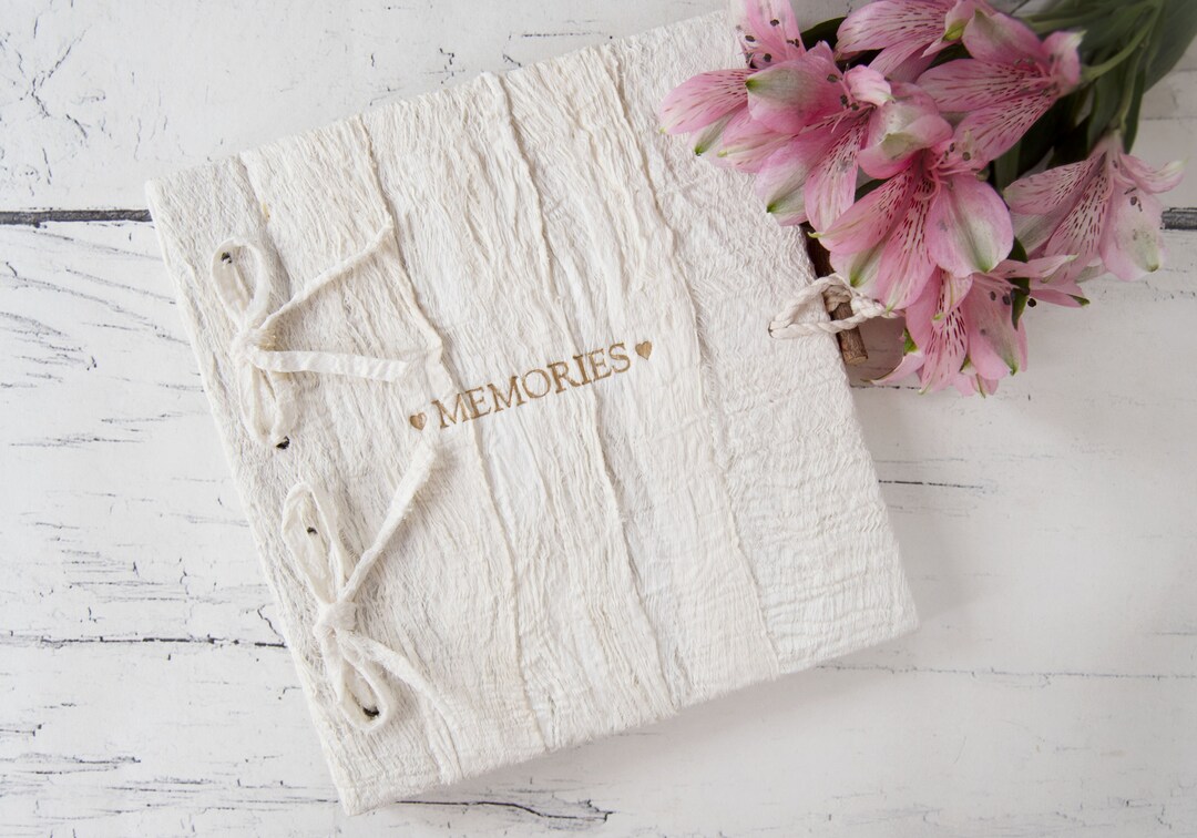 Bark Personalised Handmade Vegan Leather Photo Album White, Mini ...