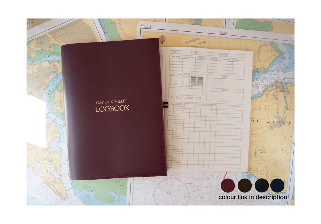 Acuto Handmade Italian Leather Refillable Journal A4 Yacht Logbook ...