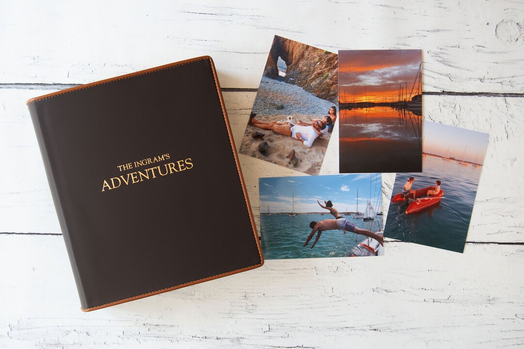 Cortona Handmade Italian Leather Photo Album Medium Chocolate - Etsy