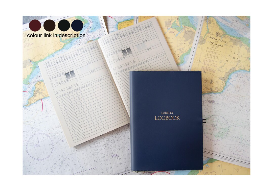 Acuto A4 Yacht Log Book Personalised Handmade Italian Leather ...