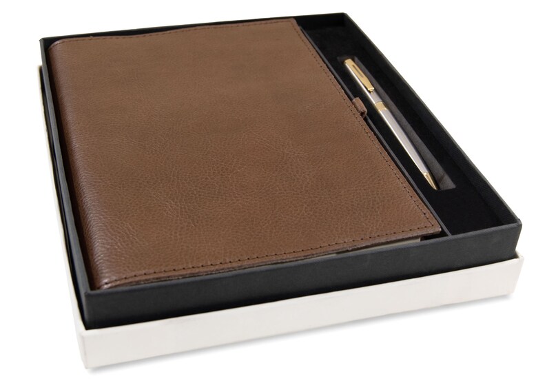 Rustico A5 Refillable Journal Gift Set Personalised Handmade Italian ...