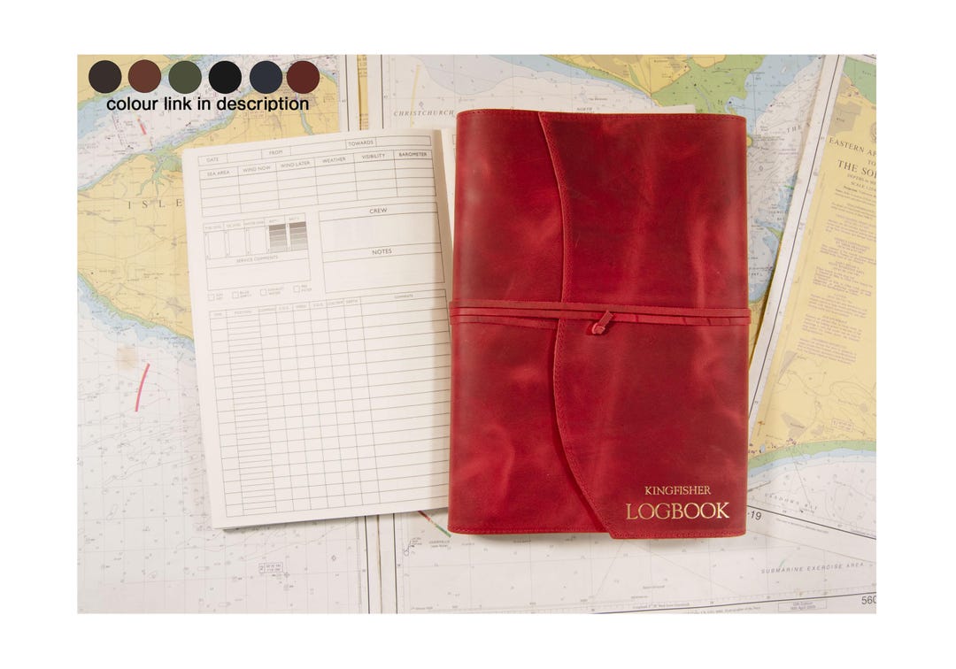 Handmade Italian Leather Yacht Log Book, Refillable Sailing Journal ...
