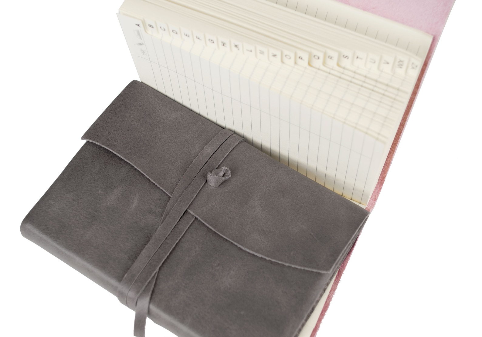 Capri Personalised Handmade Italian Leather Address Book Charcoal ...