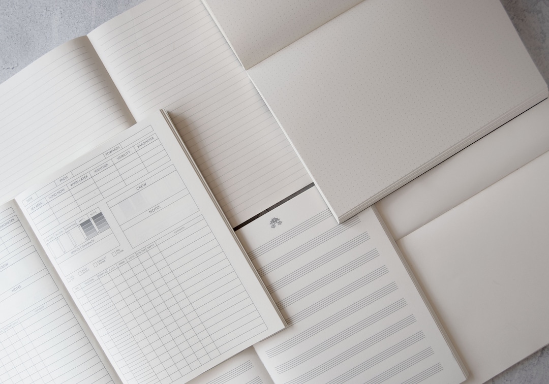 Ilcarta A4 Journal Refill Italian Acid-free Paper in Plain, Lined or ...