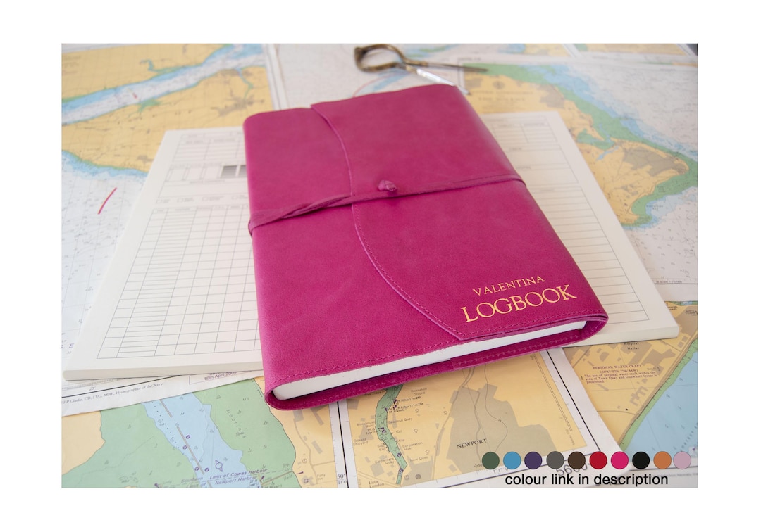 Capri A4 Yacht Log Book Refillable Journal Handmade Italian Leather ...