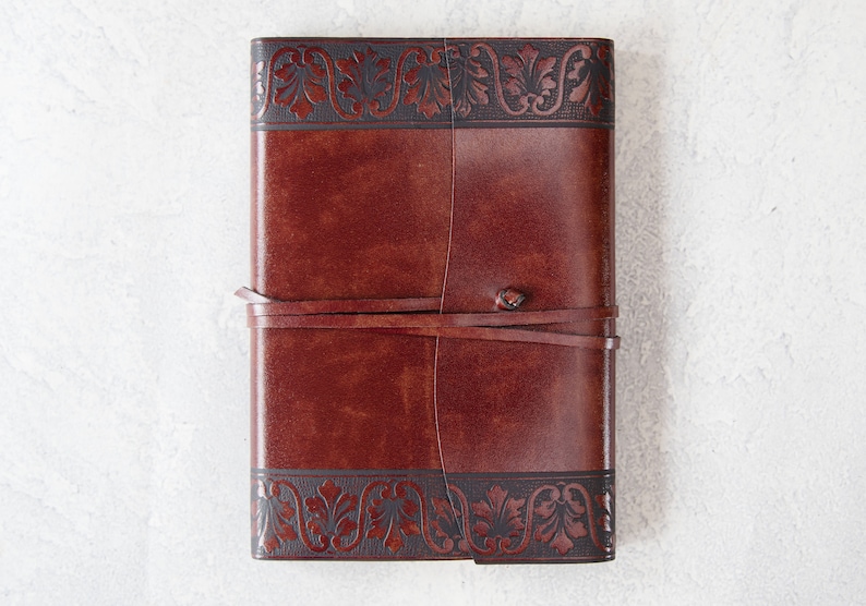 Fiore A5 Personalised Handmade Italian Recycled Leather Journal ...