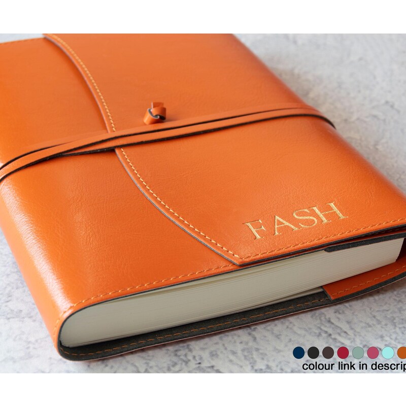 Orange Journal - Etsy