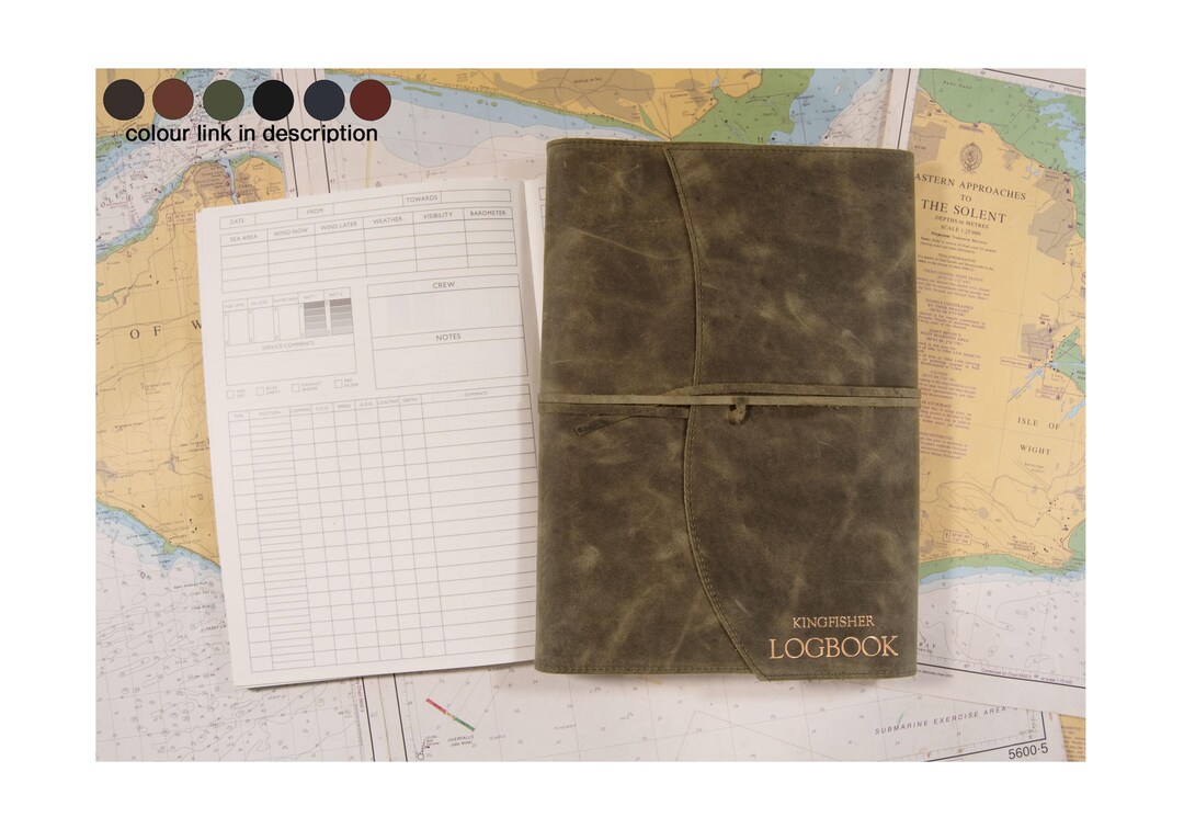 Amalfi A4 Yacht Log Book Personalised Handmade Italian Vegetable Tan ...