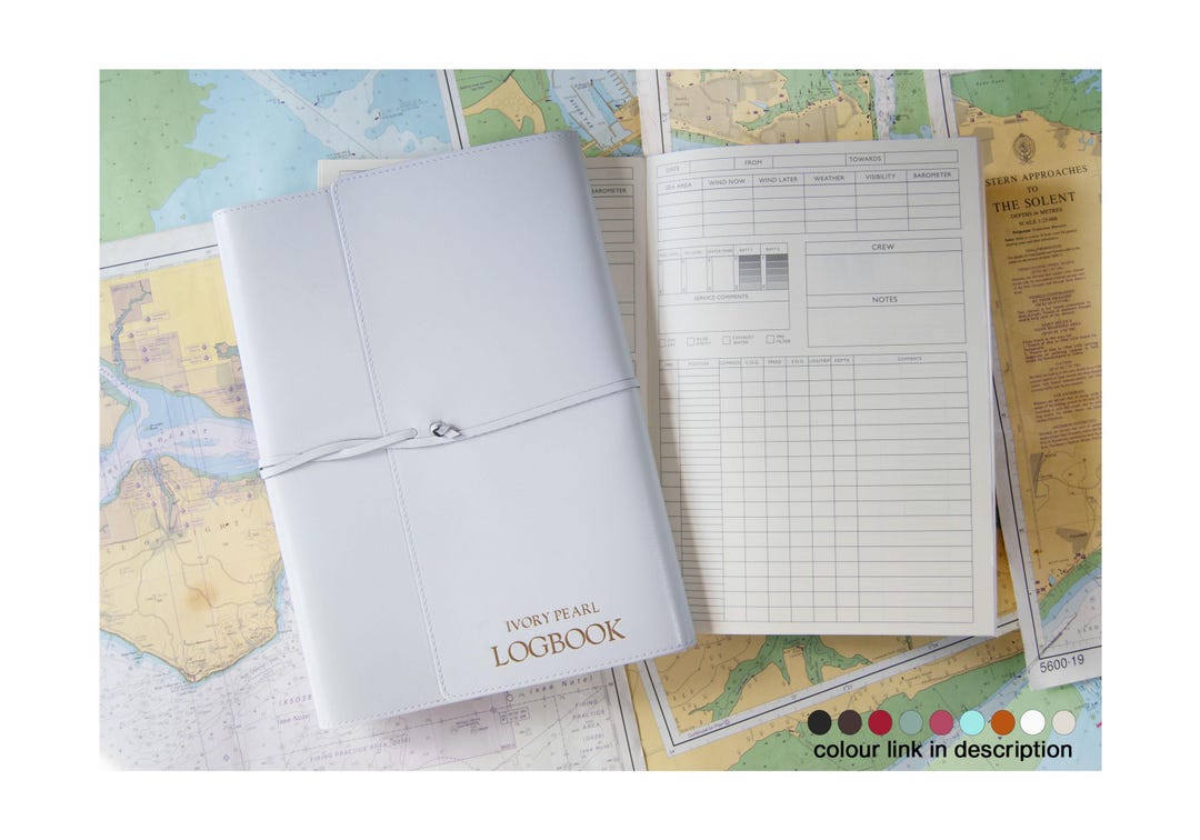 Tuscan A4 Yacht Log Book Refillable Journal Handmade Recycled Leather ...