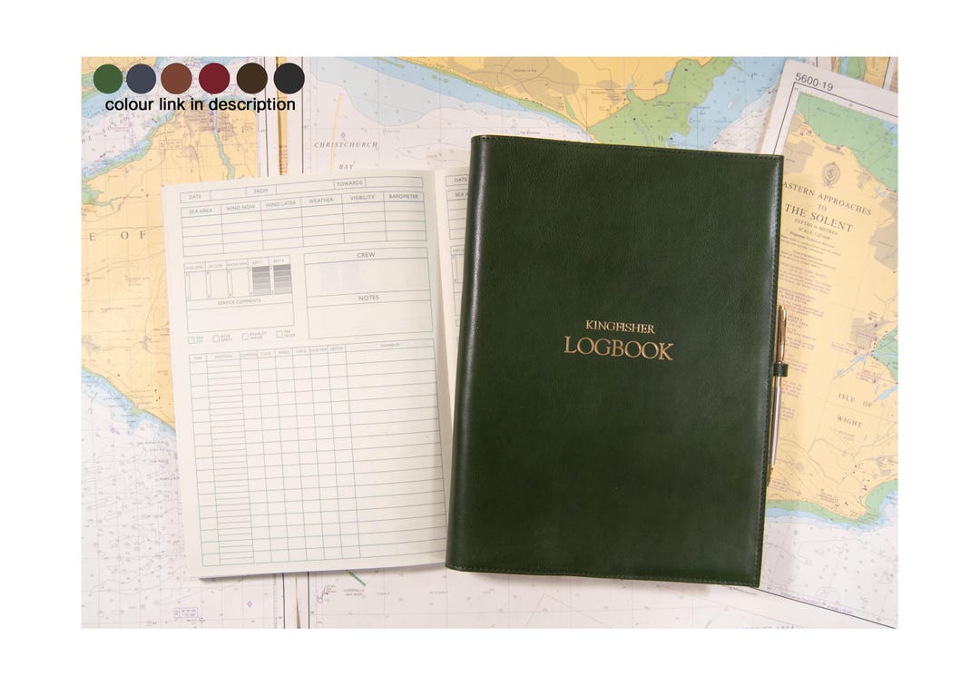 Rustico A4 Yacht Log Book Personalised Handmade Italian Full-grain ...