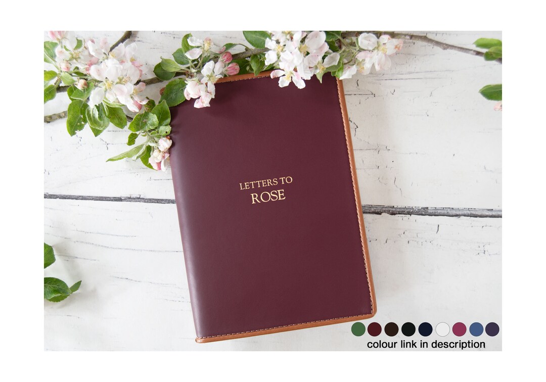Cortona A4 Personalised Handmade Italian Leather Journal Burgundy ...
