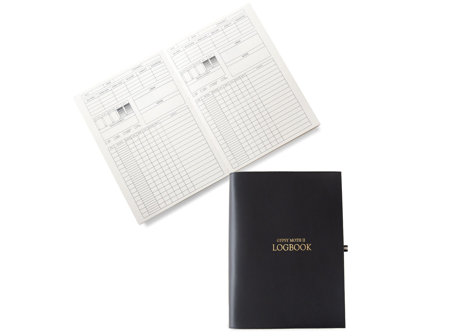 Acuto A4 Yacht Log Book Gift Set Personalised Handmade Italian Leather ...