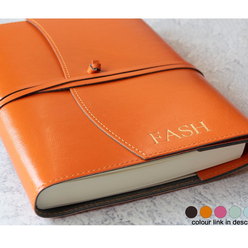 Orange Journal - Etsy